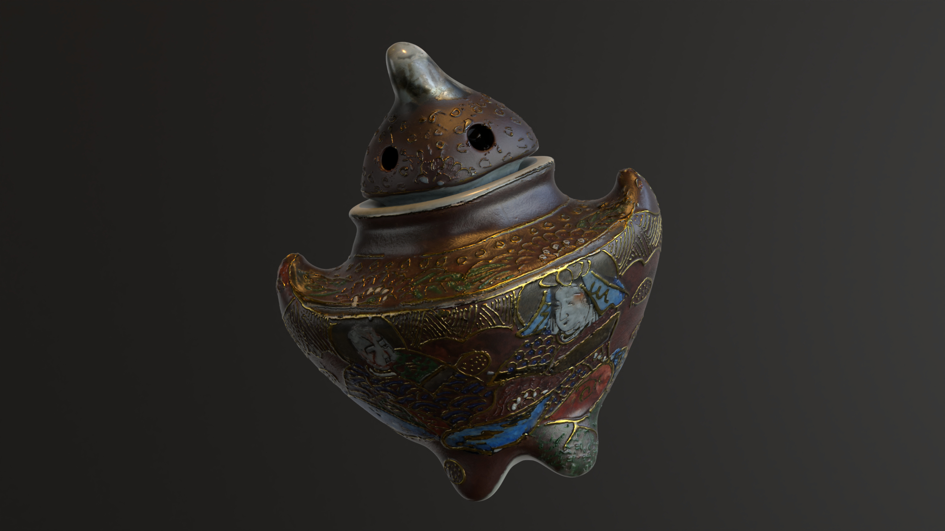 3D Japanese Vase - TurboSquid 1983911