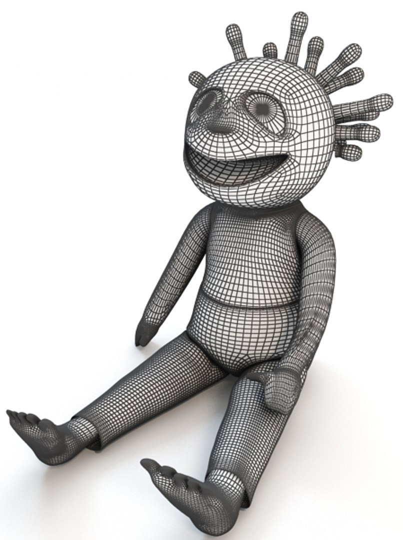 3d Model Of Wink Muppet Toy