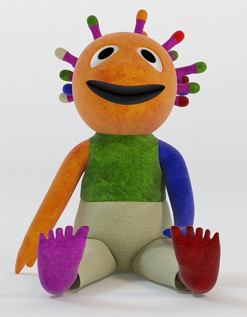 3d Model Of Wink Muppet Toy