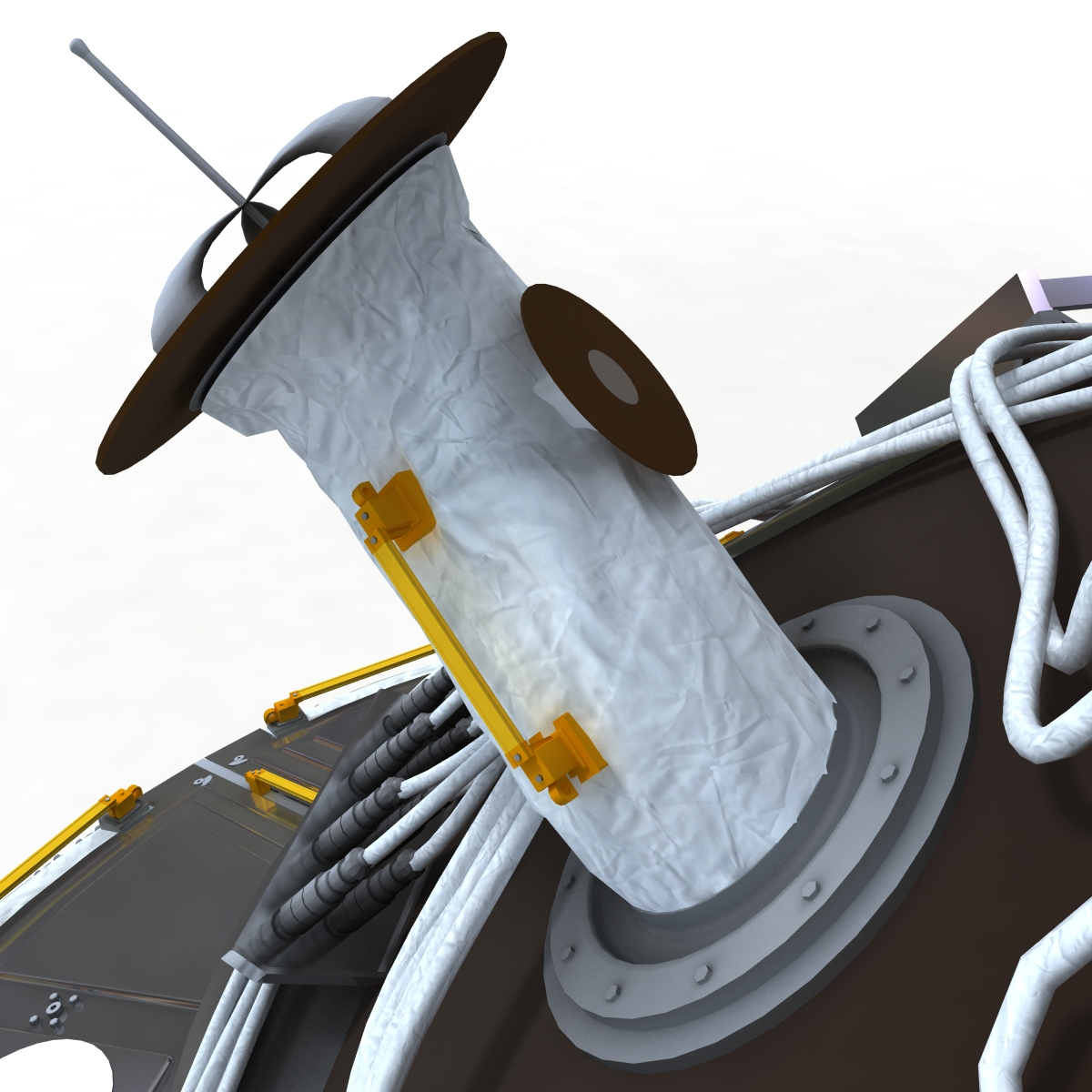 3d model of international space station unity