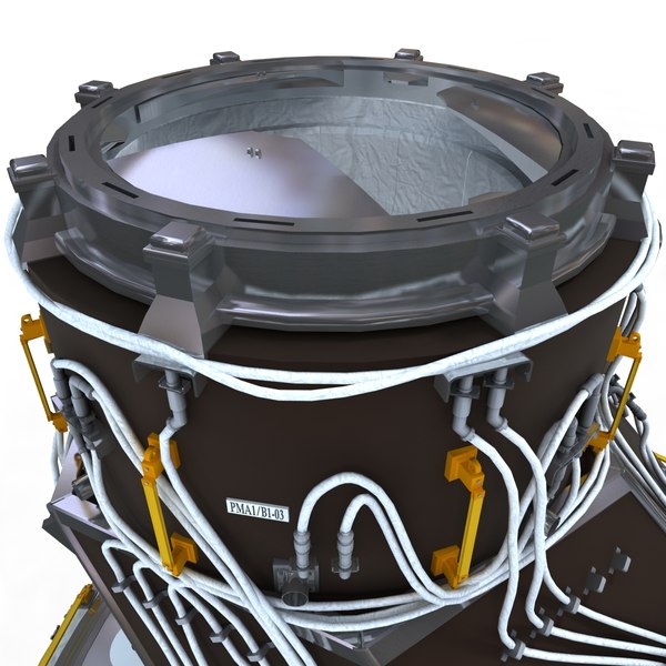 3d model of international space station unity
