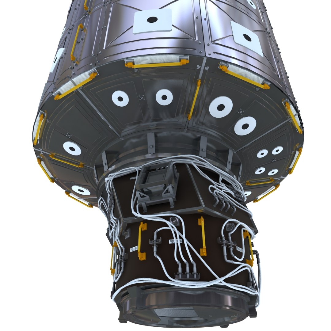 3d model of international space station unity