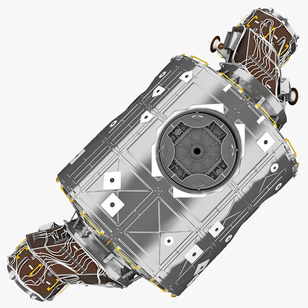 3d model of international space station unity
