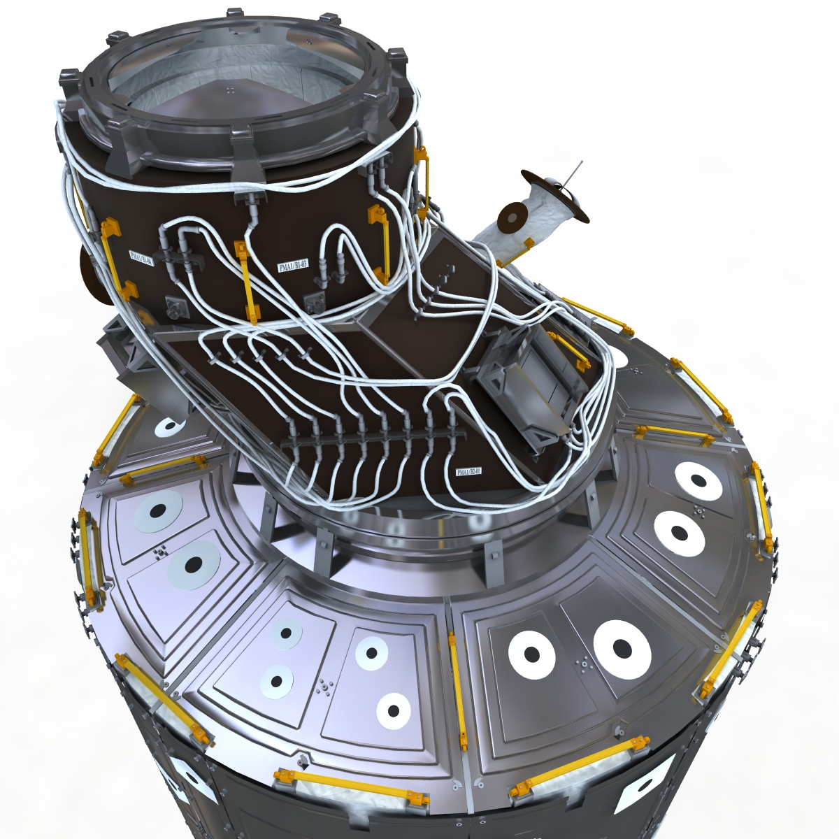 3d model of international space station unity