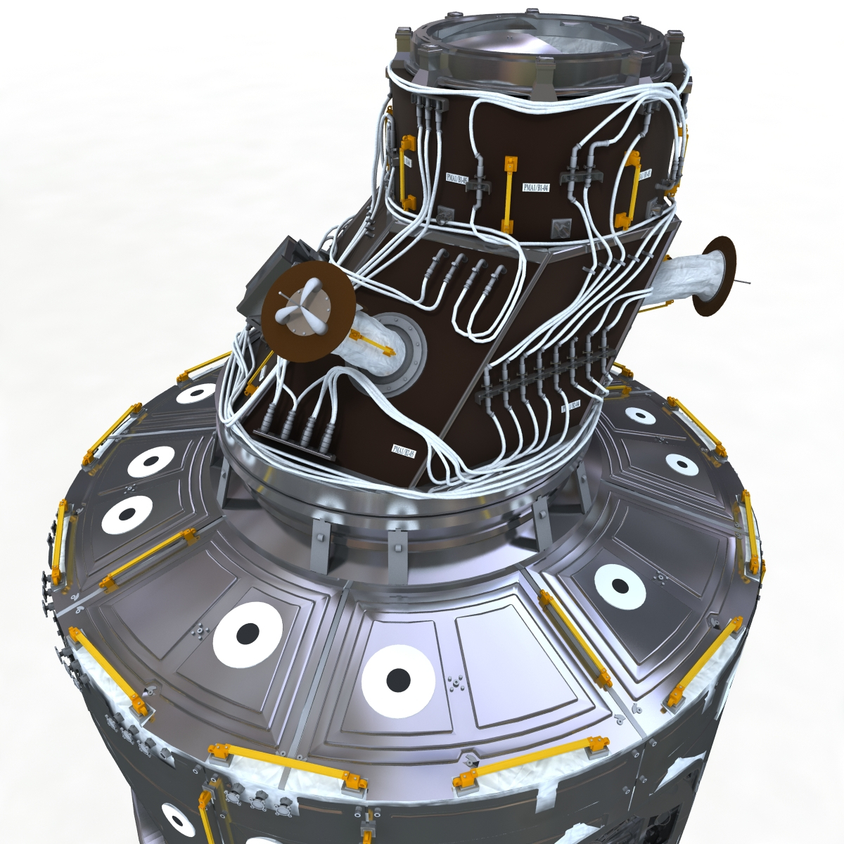 3d model of international space station unity