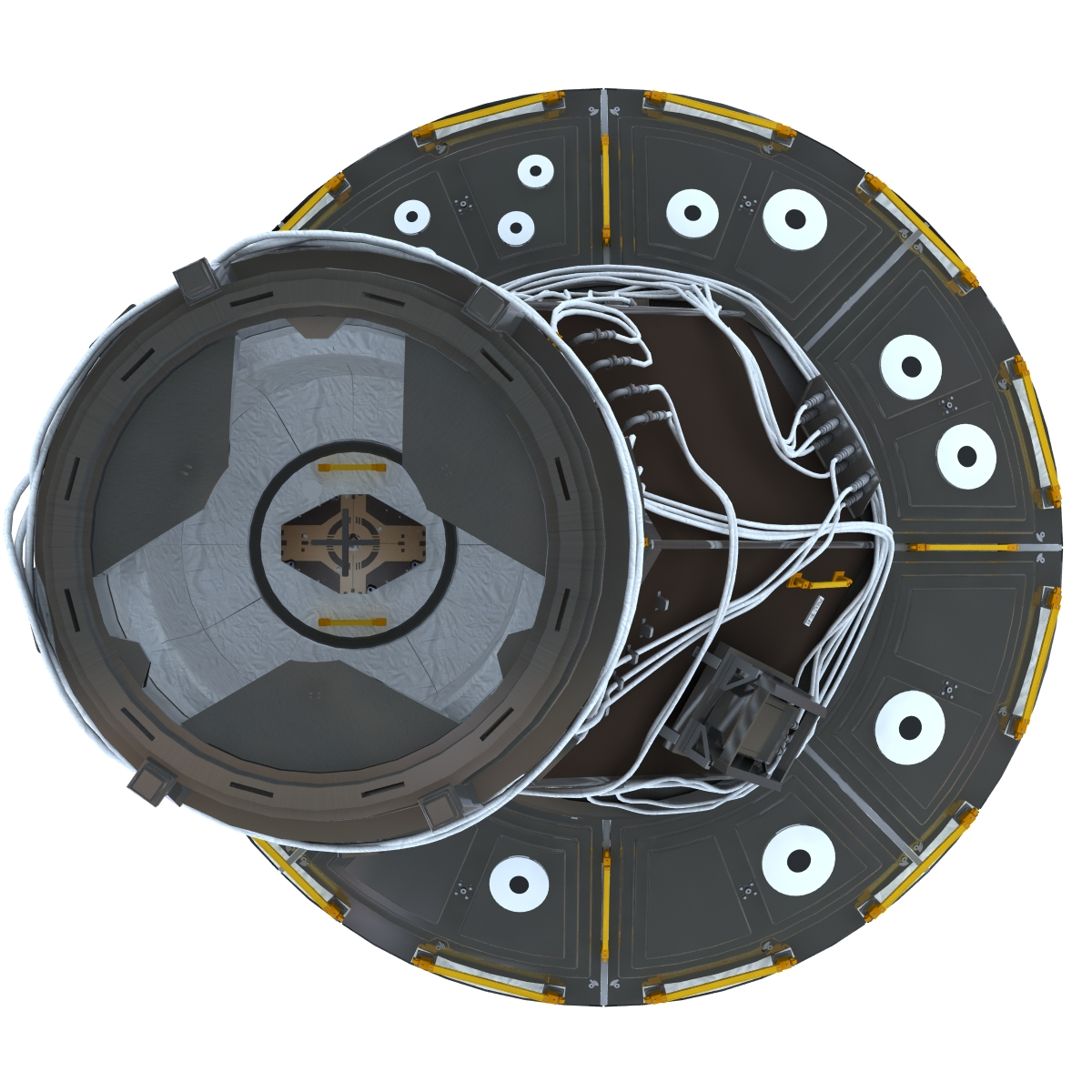 3d model of international space station unity