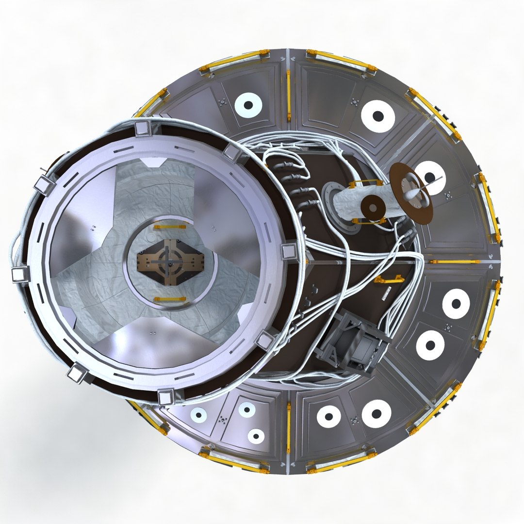 3d model of international space station unity