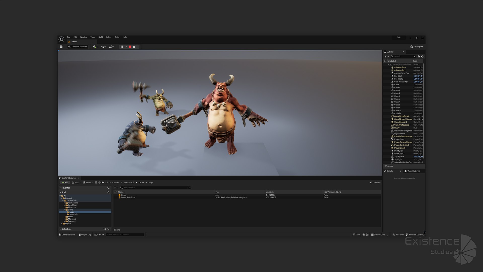 3D Demon Troll - Stylized Devils Warrior RPG Character Monster Rigged ...