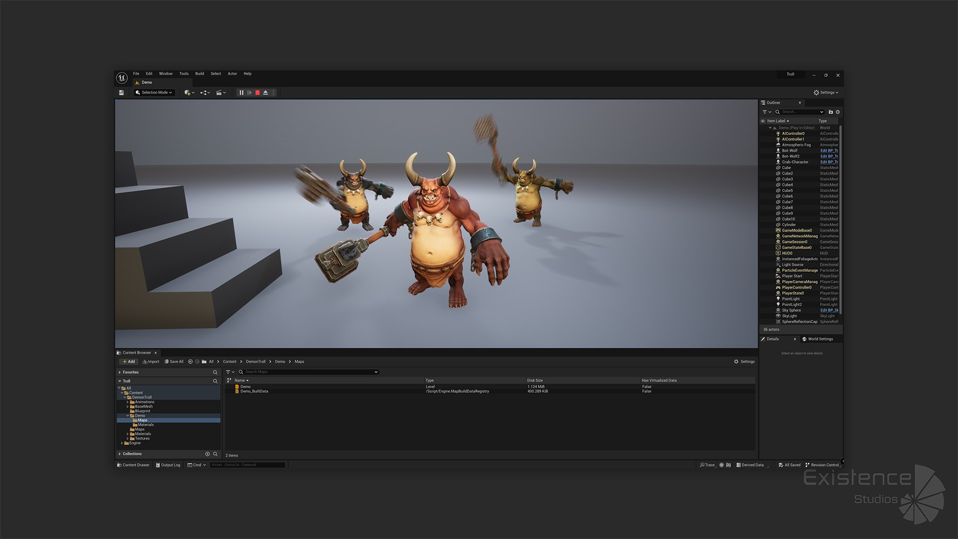 3D Demon Troll - Stylized Devils Warrior RPG Character Monster Rigged ...