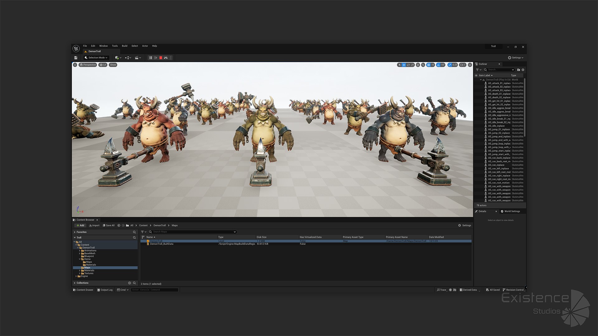 3D Demon Troll - Stylized Devils Warrior RPG Character Monster Rigged ...