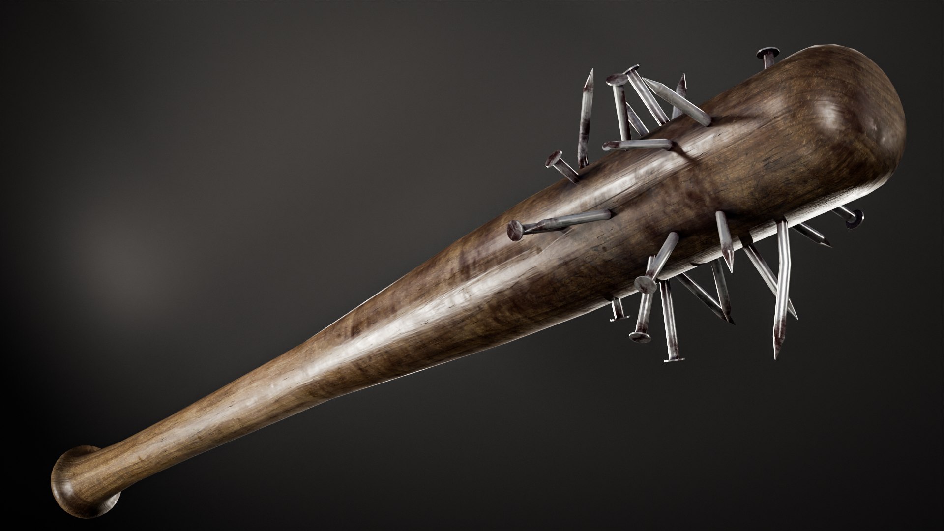 Game Ready Nailed Baseball Bat 3D Model - TurboSquid 1963850
