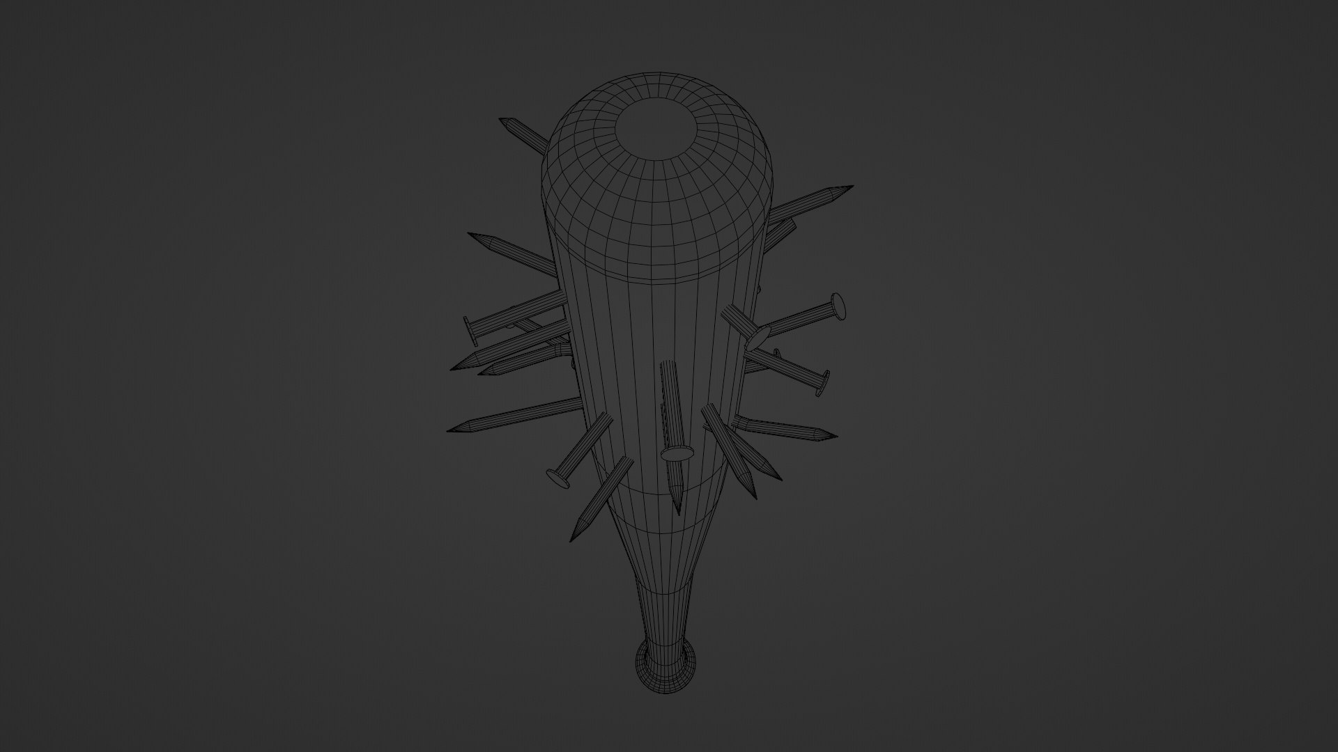 Game Ready Nailed Baseball Bat 3D Model - TurboSquid 1963850