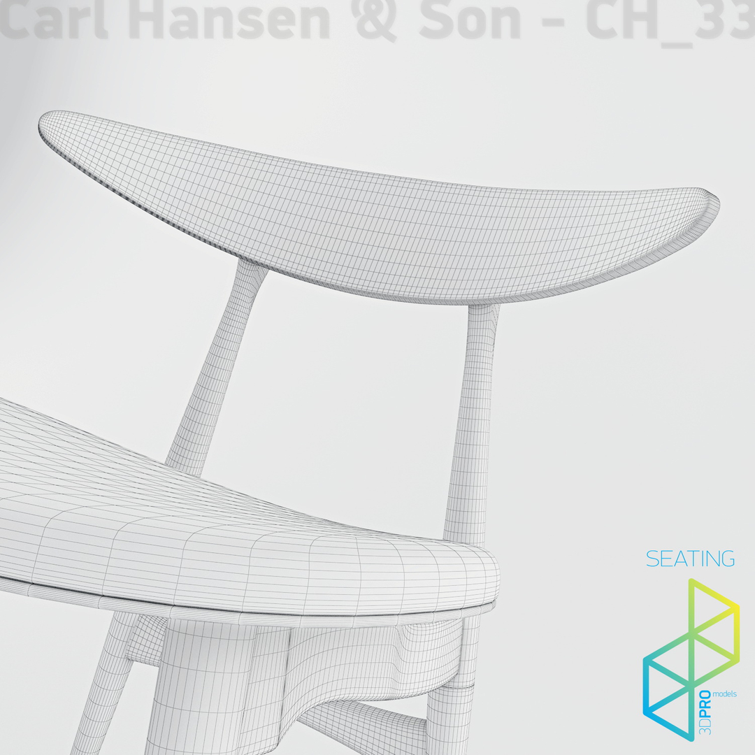 3d dining chair ch33 model