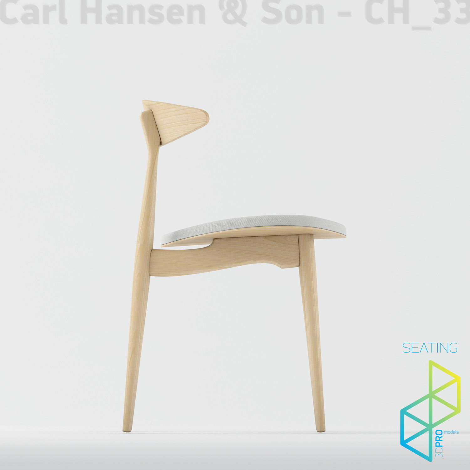 3d dining chair ch33 model