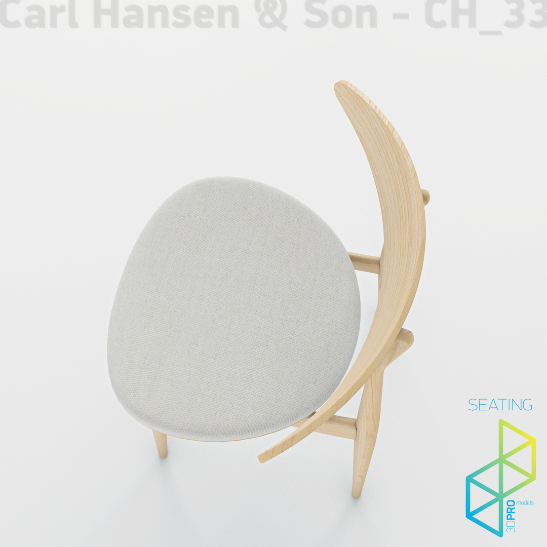 3d dining chair ch33 model