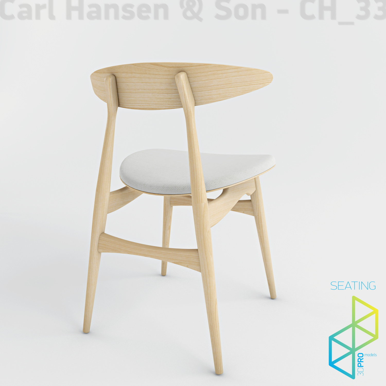 3d dining chair ch33 model