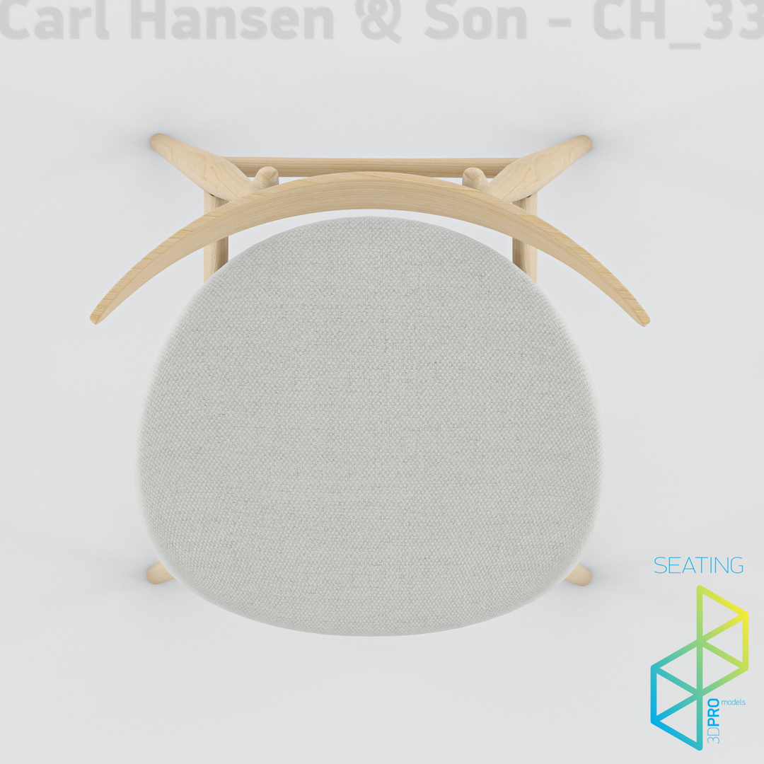 3d dining chair ch33 model