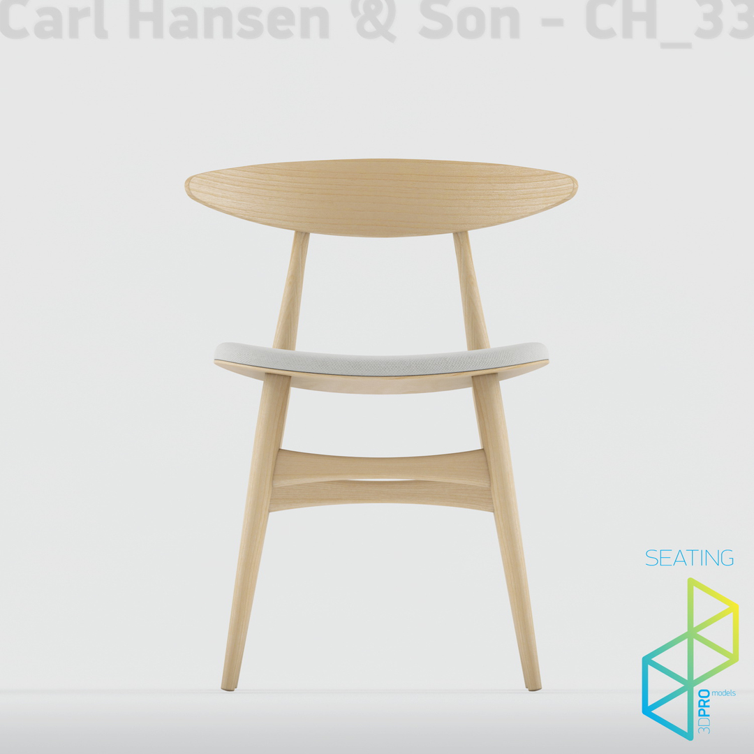 3d dining chair ch33 model
