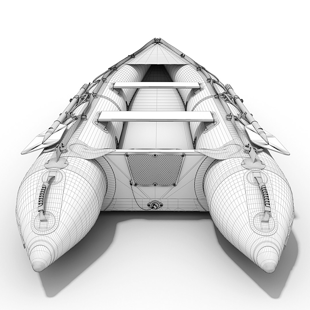 3d Inflatable Boat Model