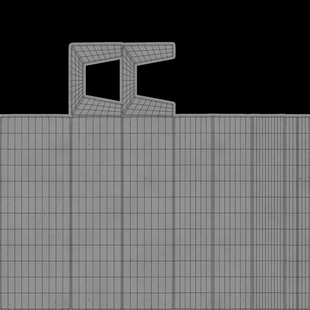 Stack Of Concrete Trenches 3D Model - TurboSquid 2245390