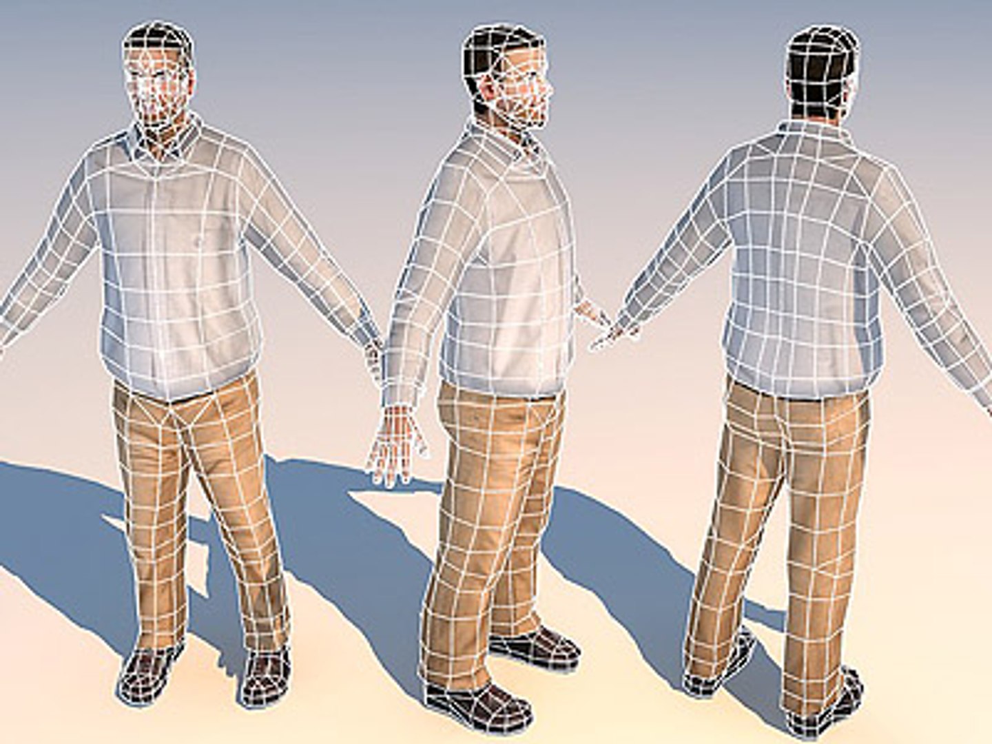 3ds Max Character Casual 01