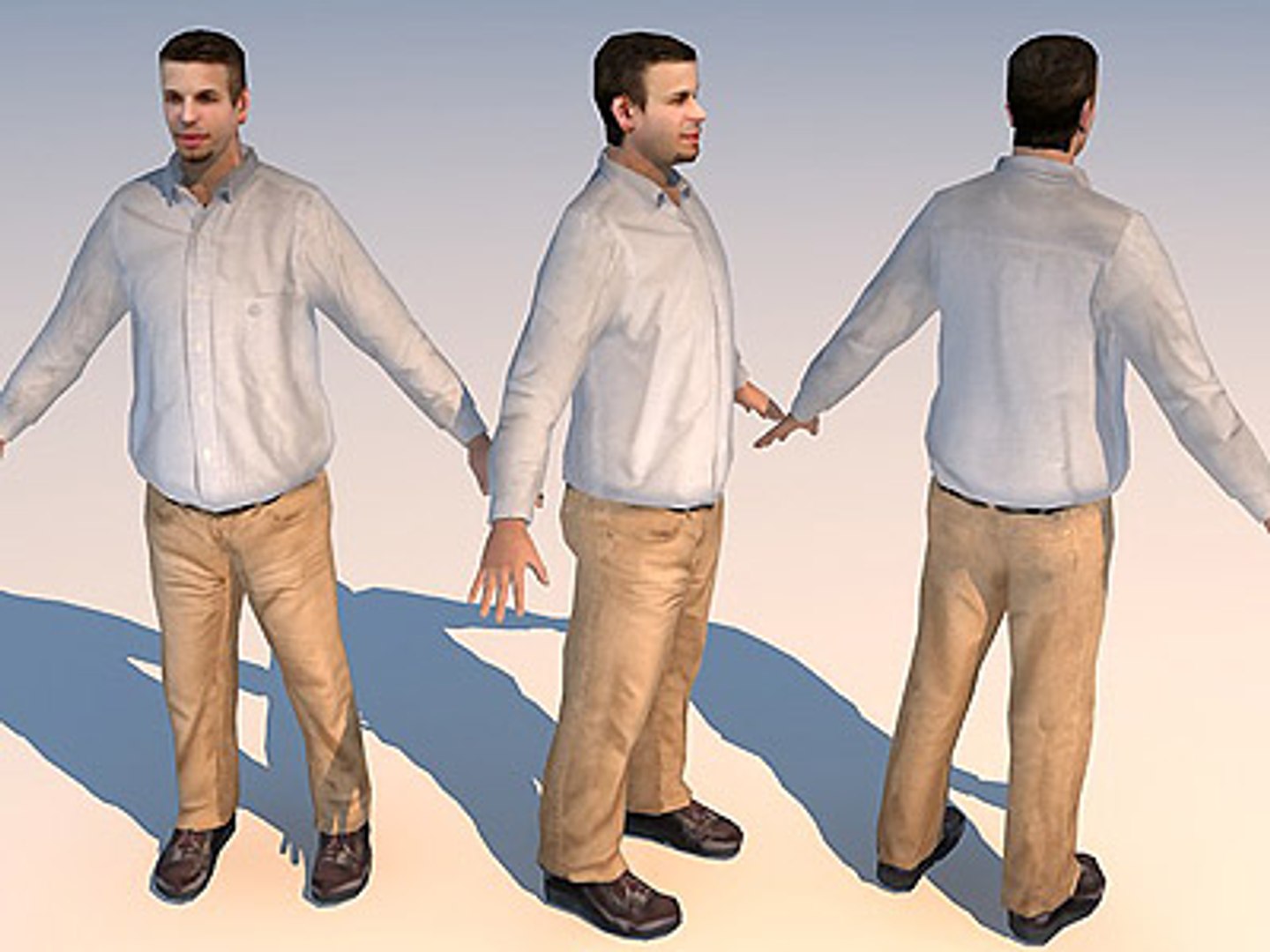 3ds Max Character Casual 01