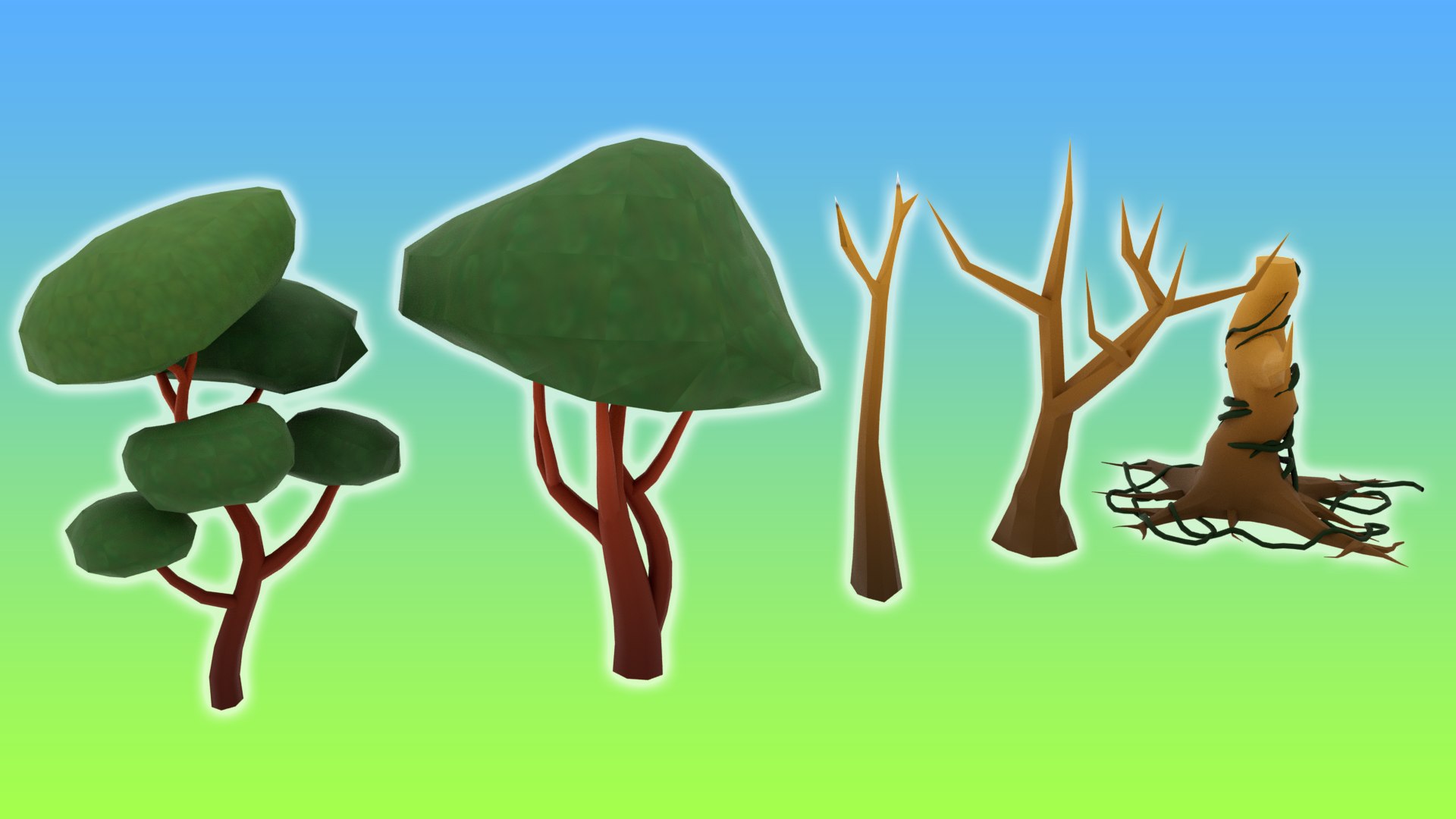 Low Poly Trees 3D Model - TurboSquid 2261338