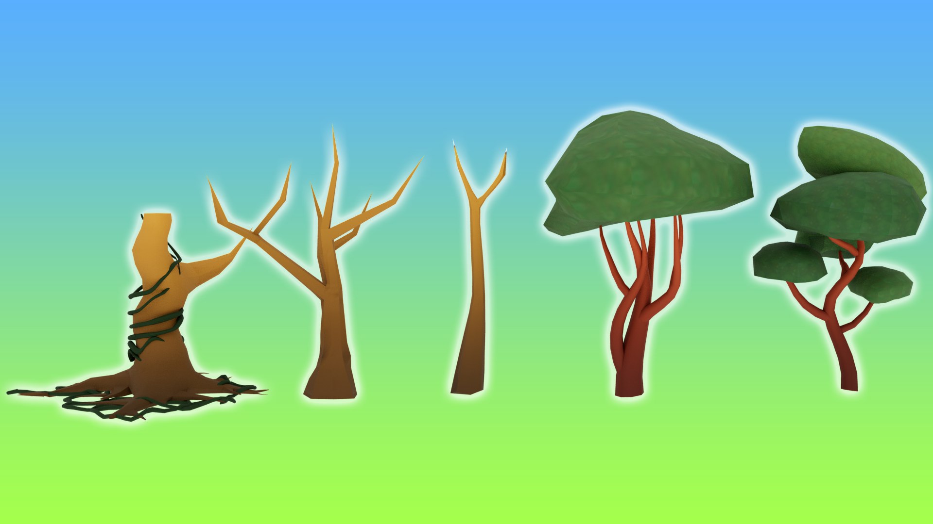 Low Poly Trees 3D Model - TurboSquid 2261338