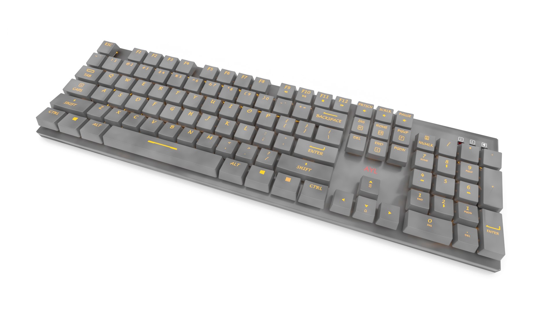 3D Mechanical Keyboard 1 Model - TurboSquid 2196873