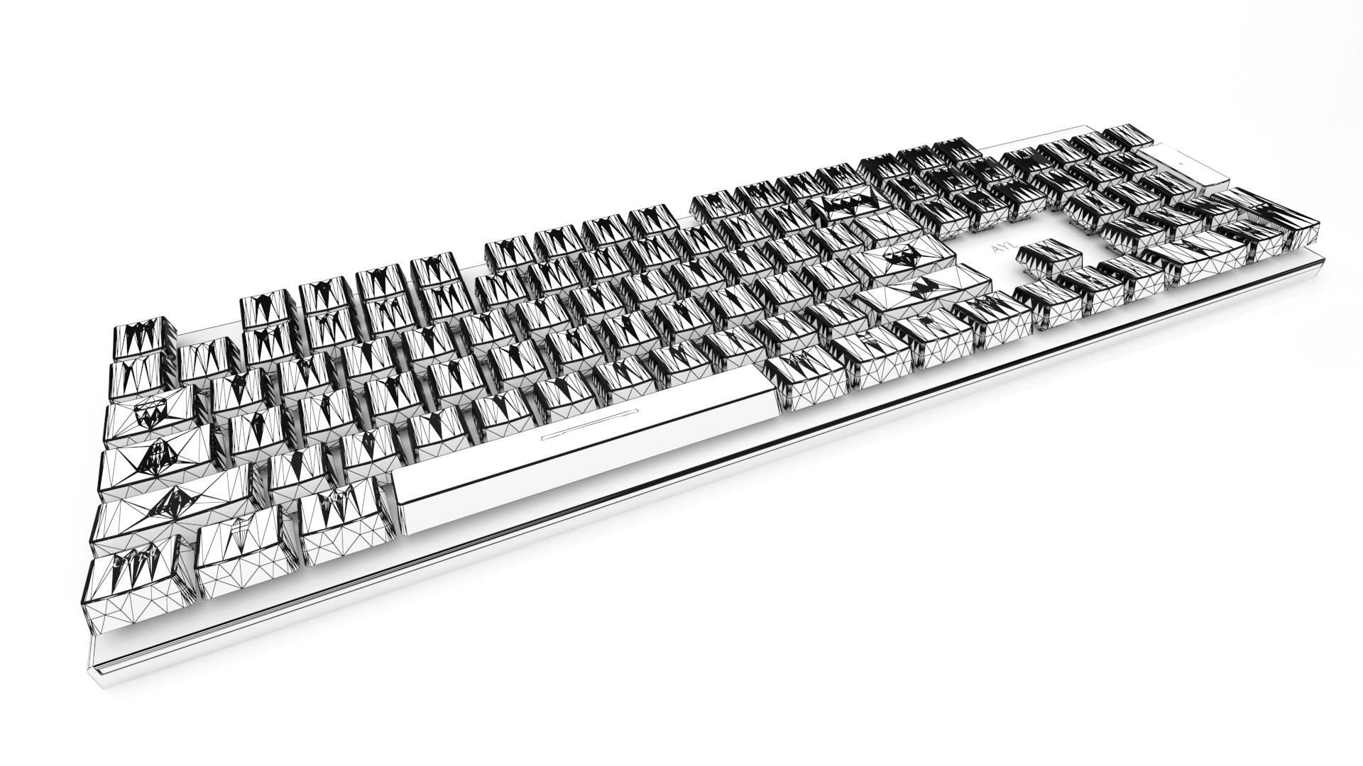 3D Mechanical Keyboard 1 Model - TurboSquid 2196873
