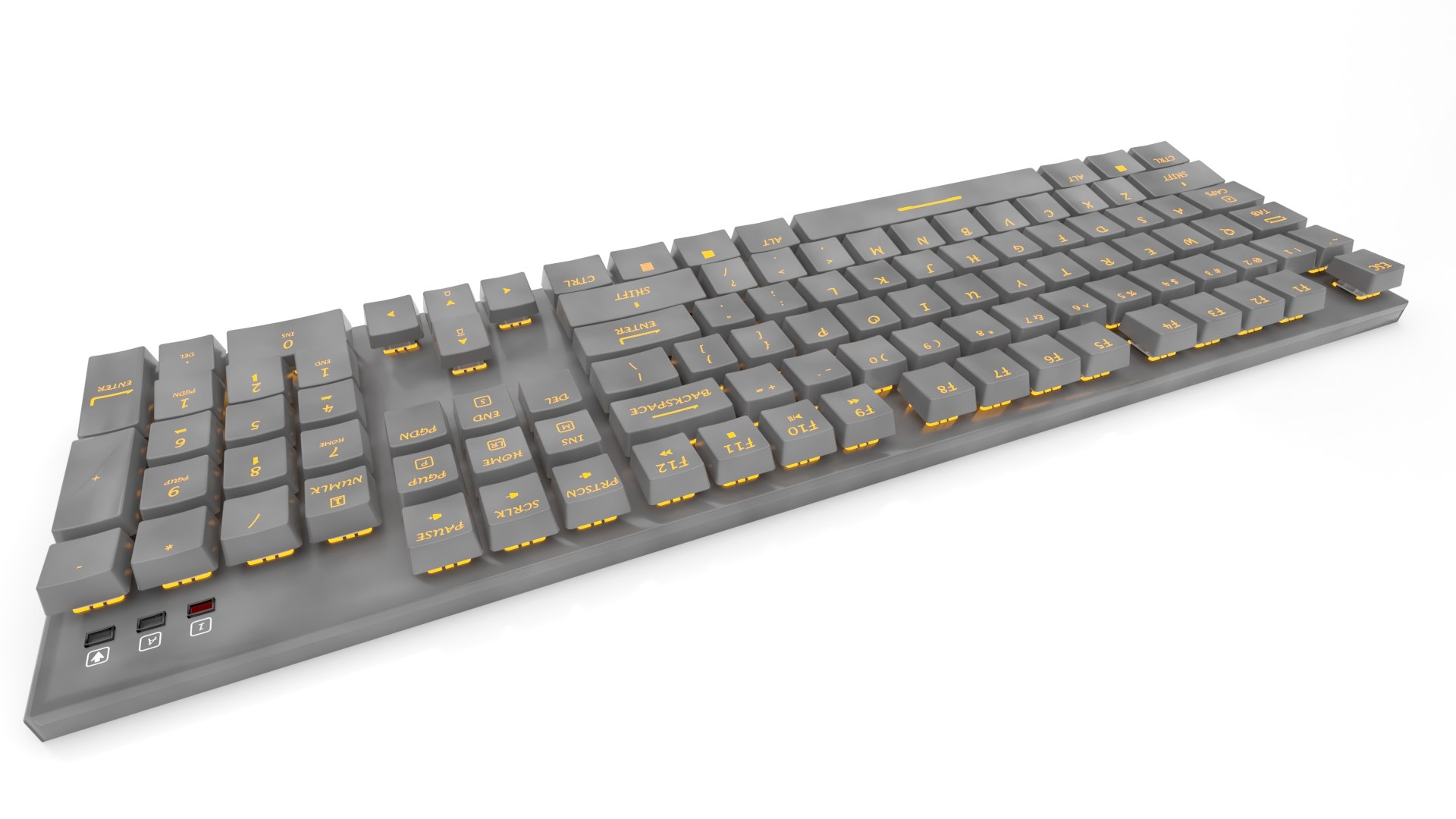 3D Mechanical Keyboard 1 Model - TurboSquid 2196873