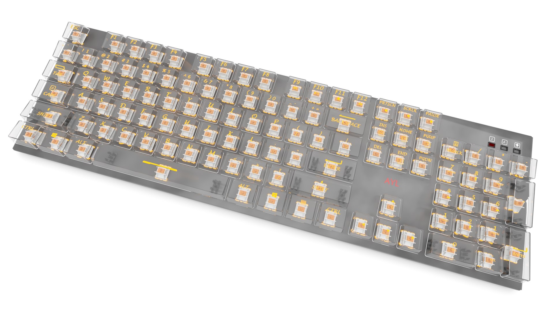 3D Mechanical Keyboard 1 Model - TurboSquid 2196873