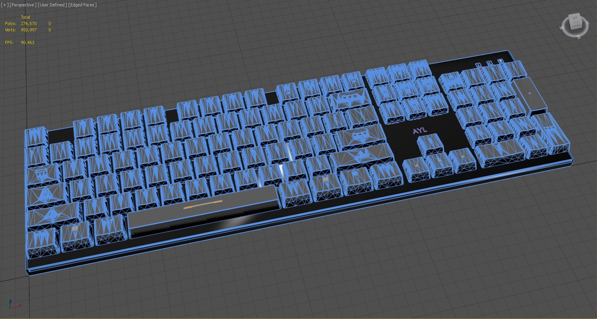 3D Mechanical Keyboard 1 Model - TurboSquid 2196873