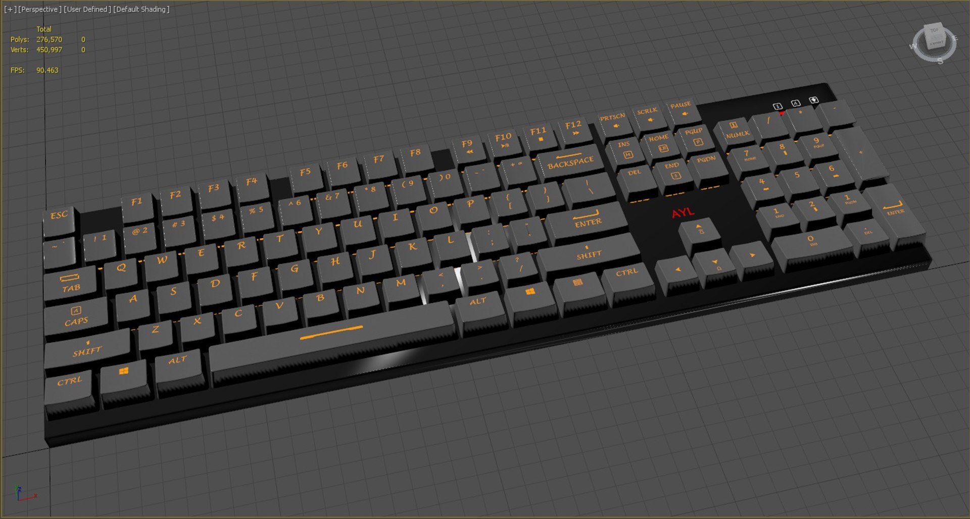 3D Mechanical Keyboard 1 Model - TurboSquid 2196873