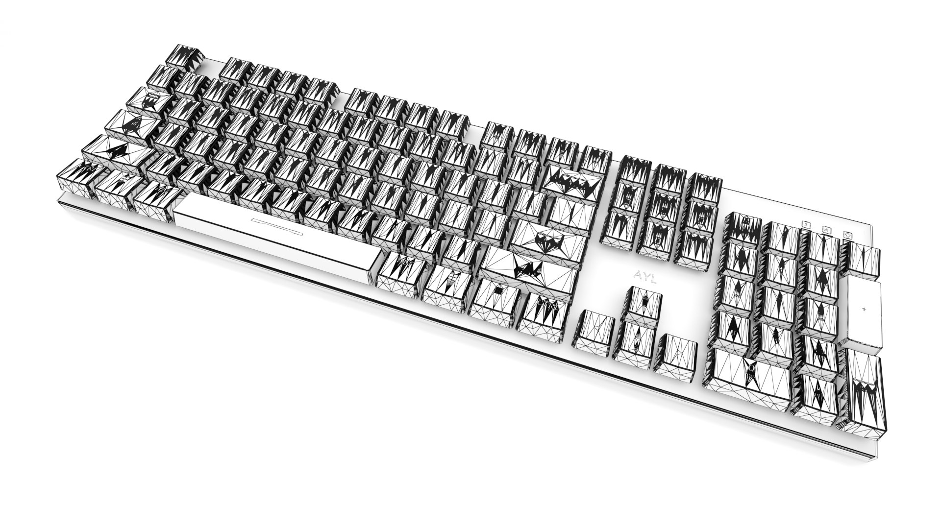 3D Mechanical Keyboard 1 Model - TurboSquid 2196873