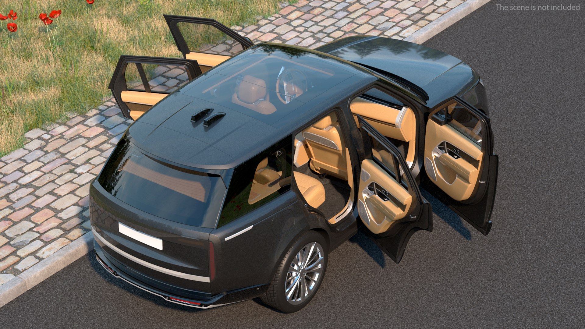 3D model Luxury European SUV Rigged - TurboSquid 1956151
