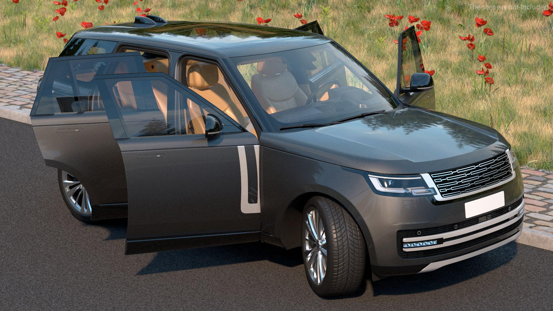 3D model Luxury European SUV Rigged - TurboSquid 1956151