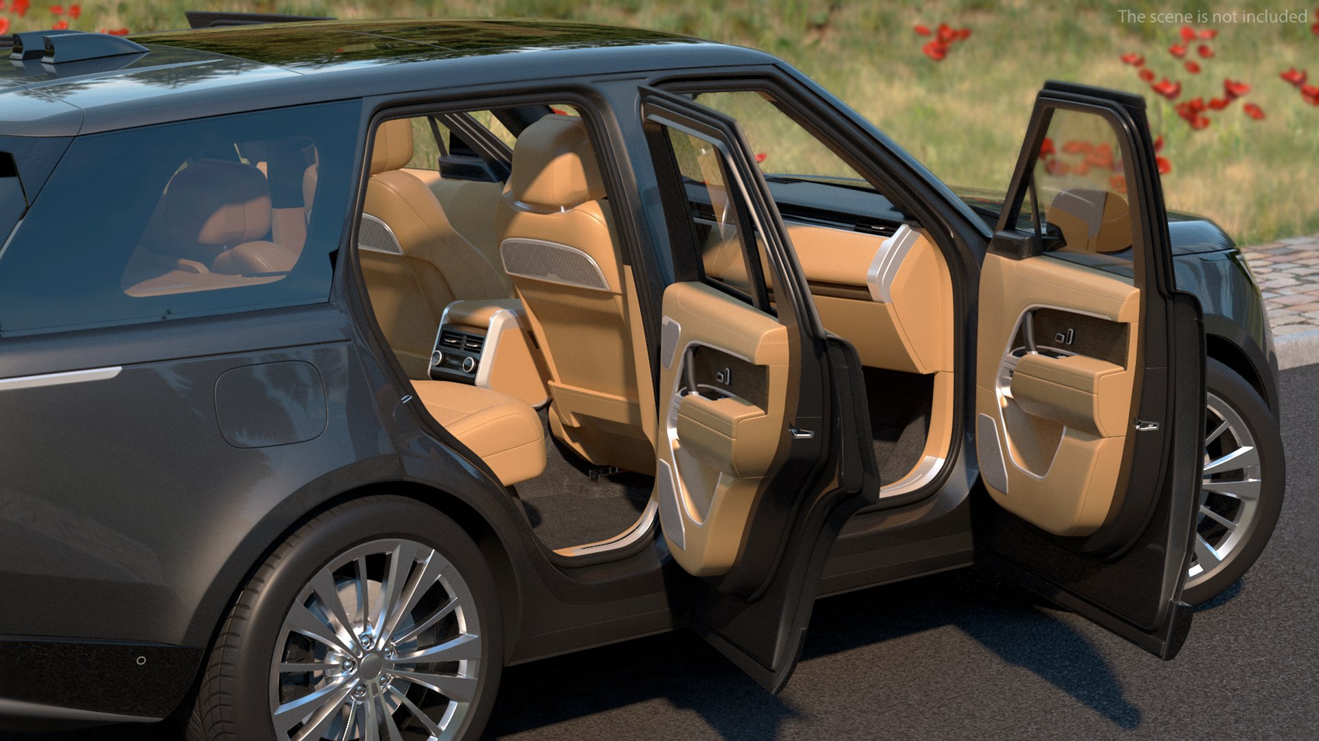 3D model Luxury European SUV Rigged - TurboSquid 1956151