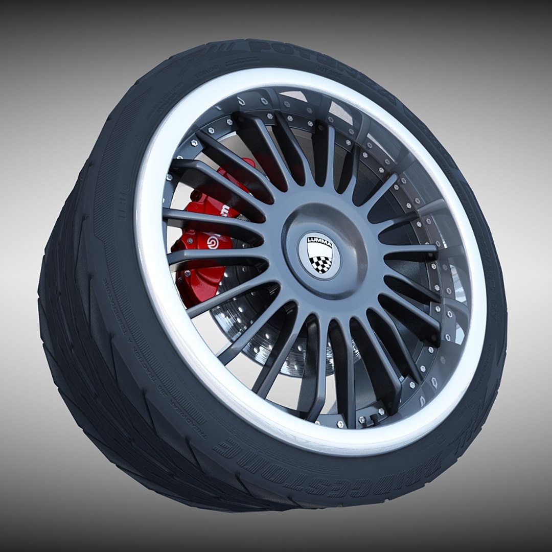 lumma racing wheel 3d max