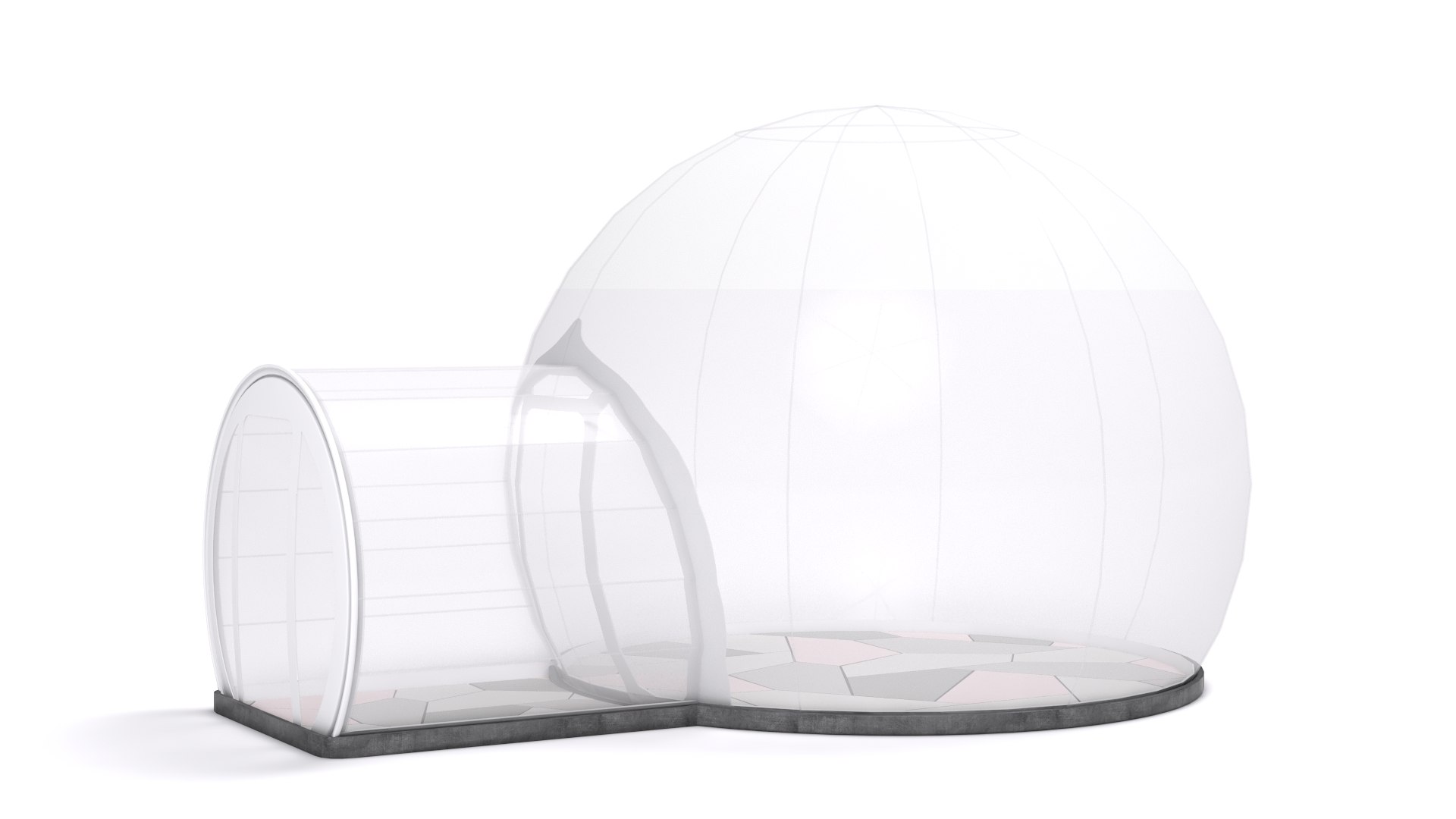 Igloo Transparent Dome 3D Model - TurboSquid 1748876