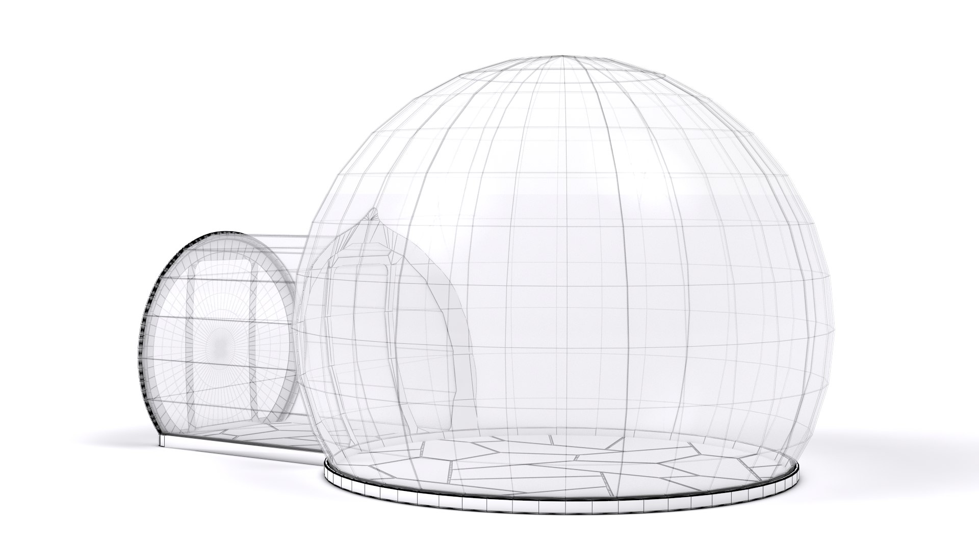 Igloo Transparent Dome 3D Model - TurboSquid 1748876