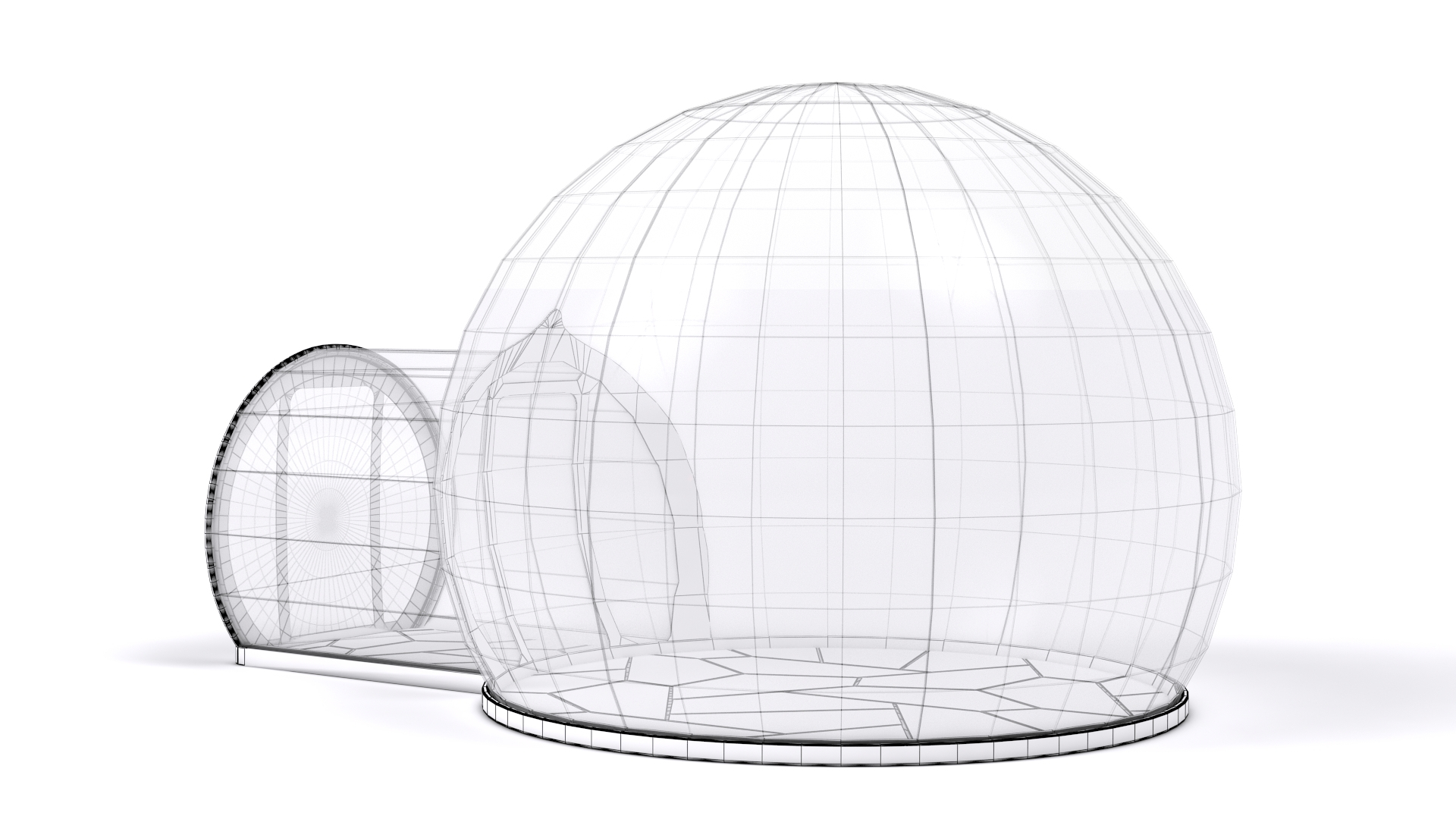 Igloo transparent dome 3D model - TurboSquid 1748876