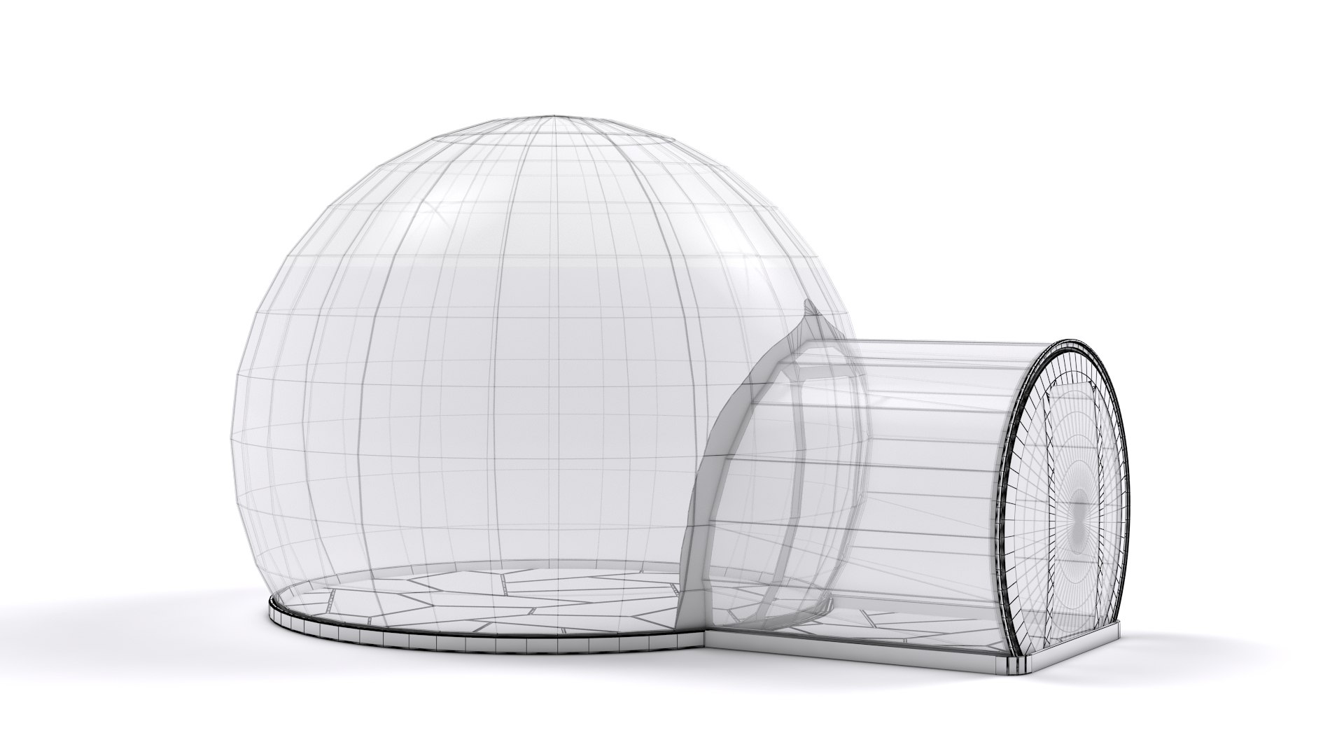 Igloo Transparent Dome 3D Model - TurboSquid 1748876