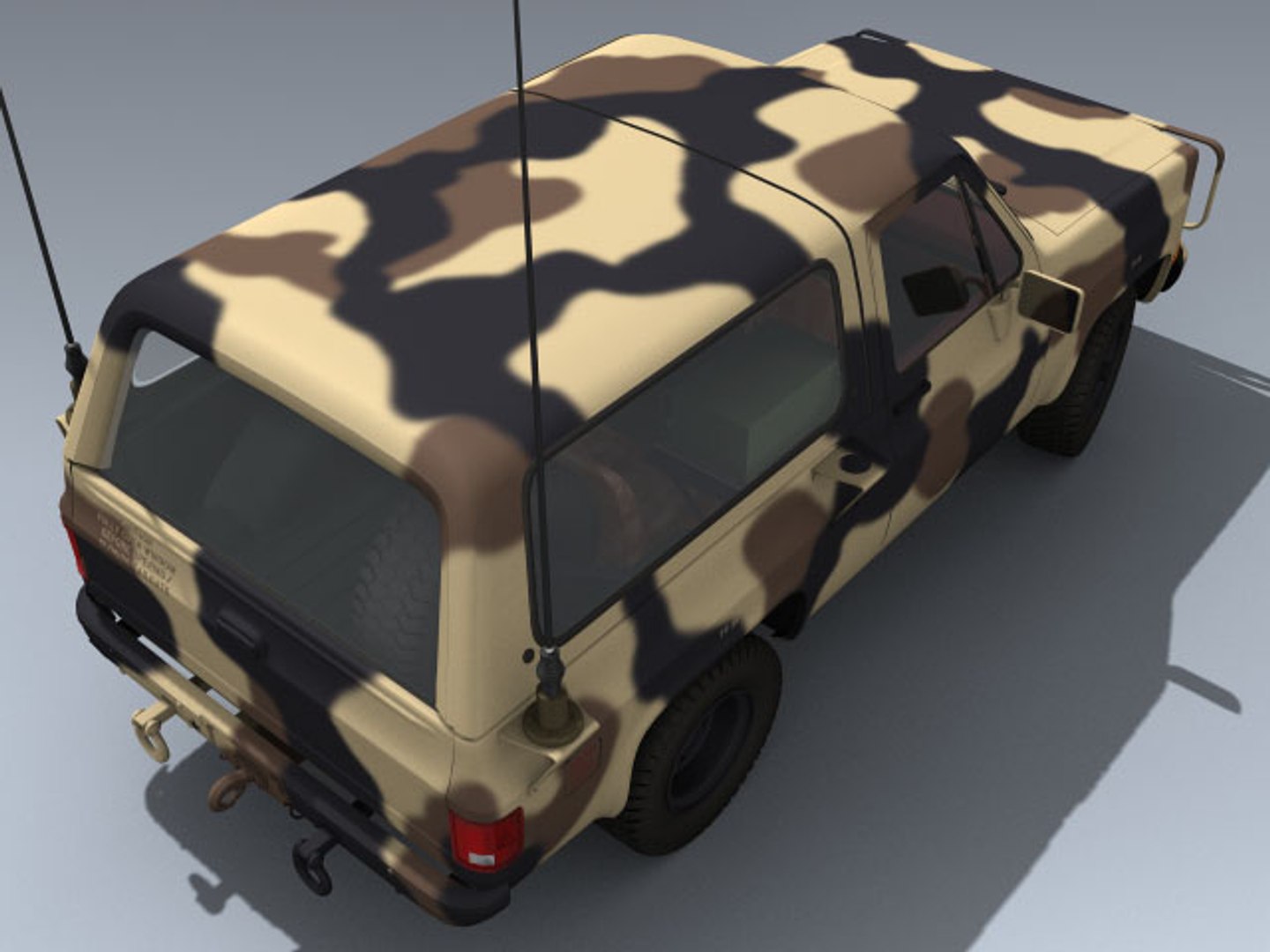 Army M1009 Cucv Desert Camouflage Max