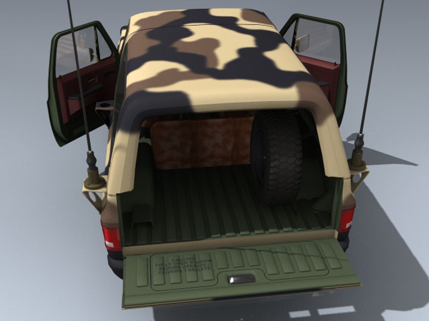 Army M1009 Cucv Desert Camouflage Max