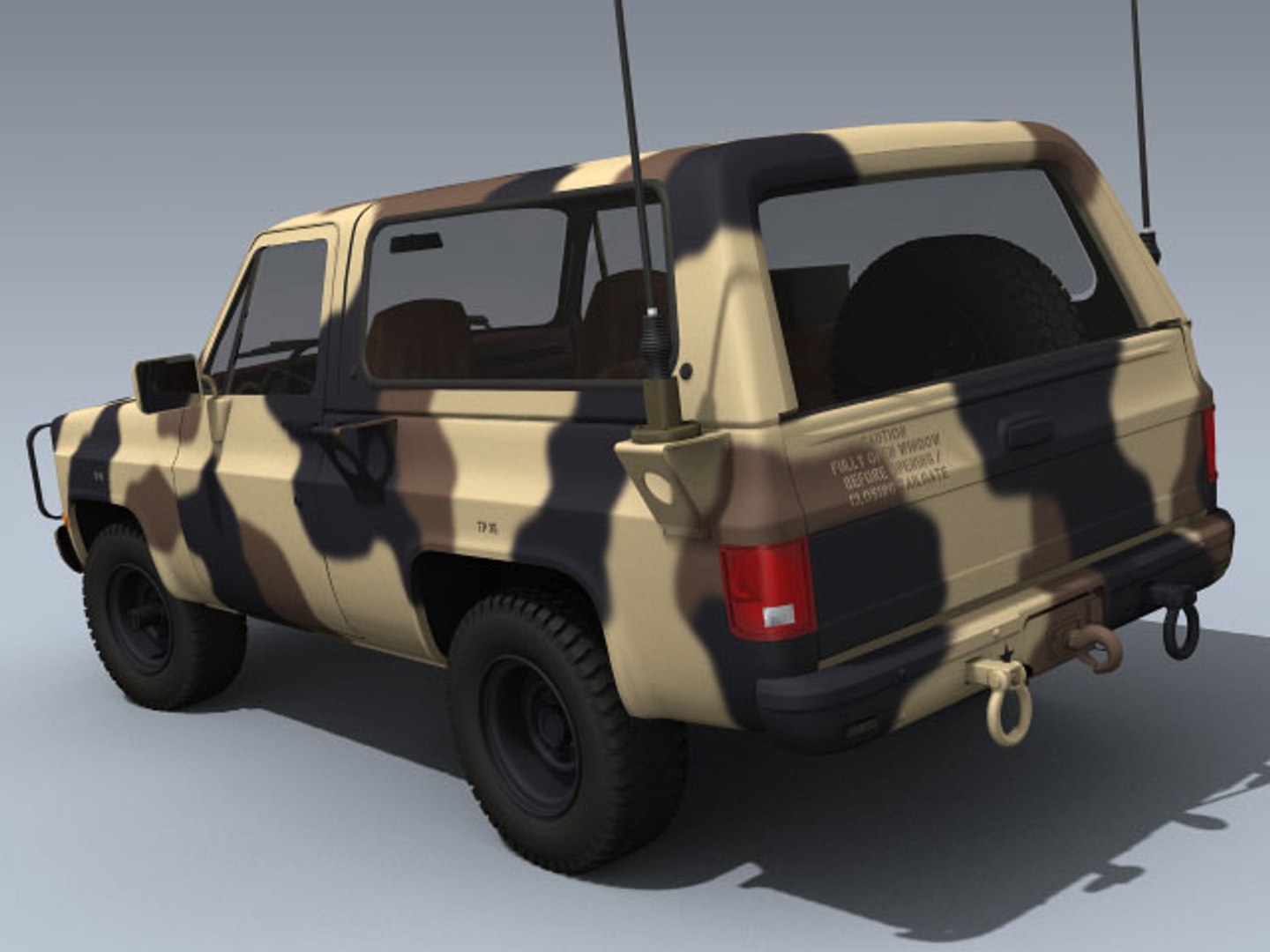 Army M1009 Cucv Desert Camouflage Max