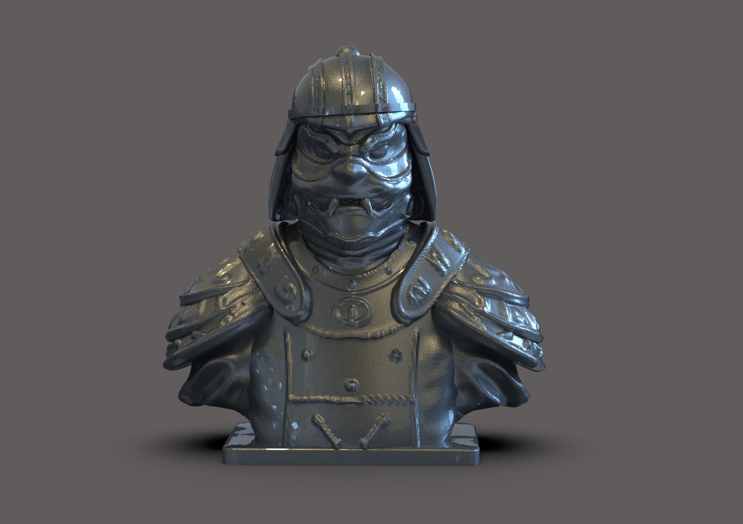 Samurai Bust Model - TurboSquid 2358016