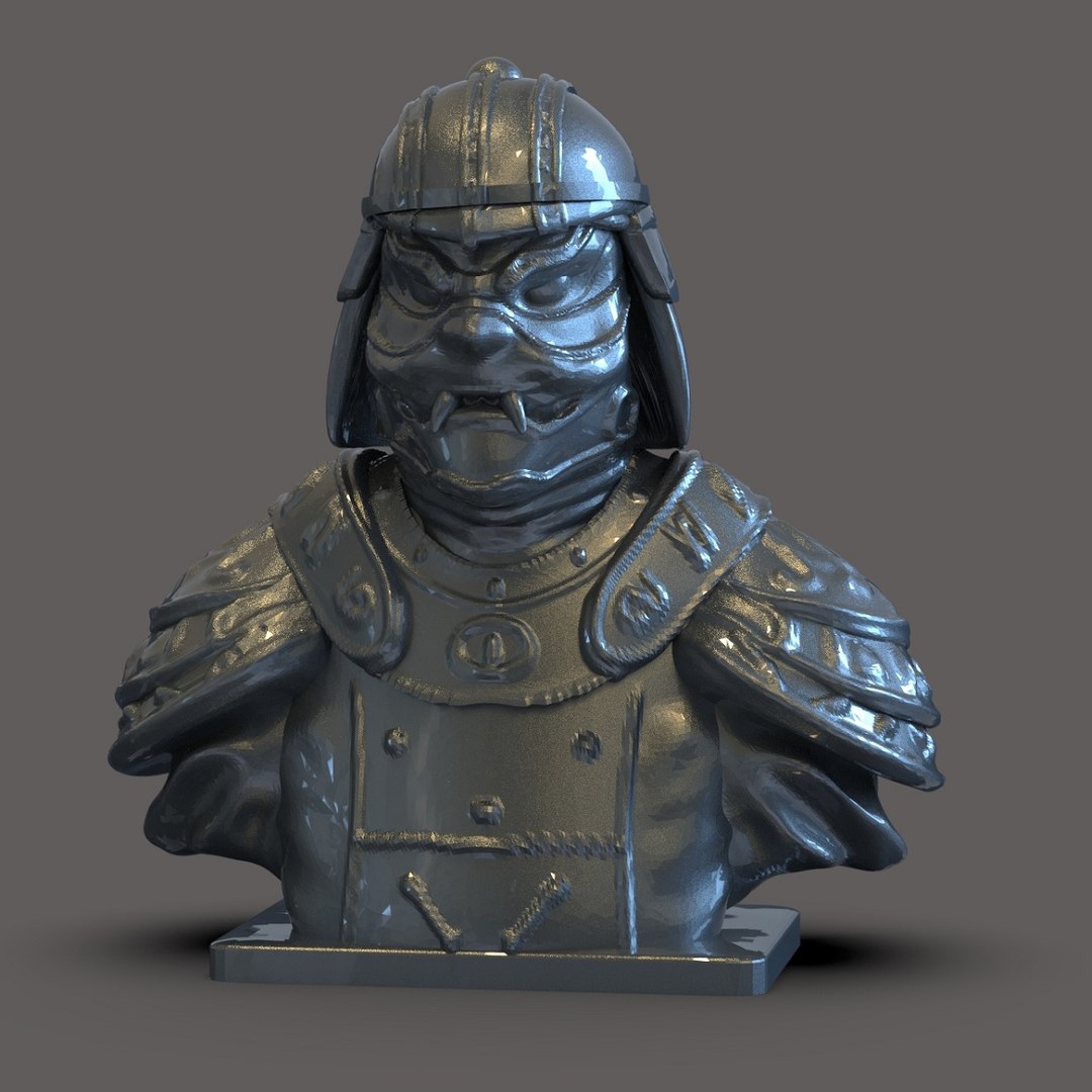 Samurai Bust Model - TurboSquid 2358016