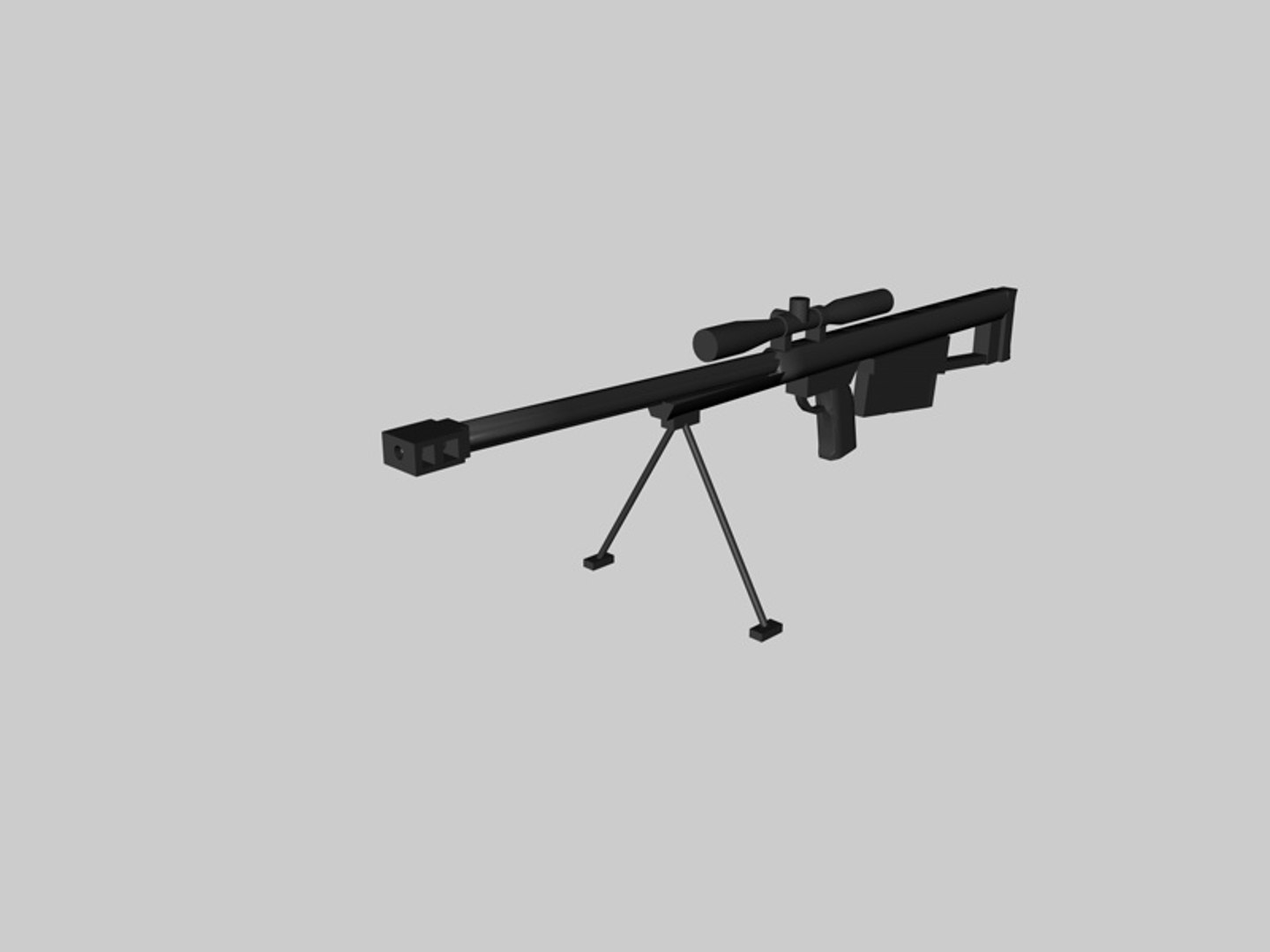 sniper 3d model