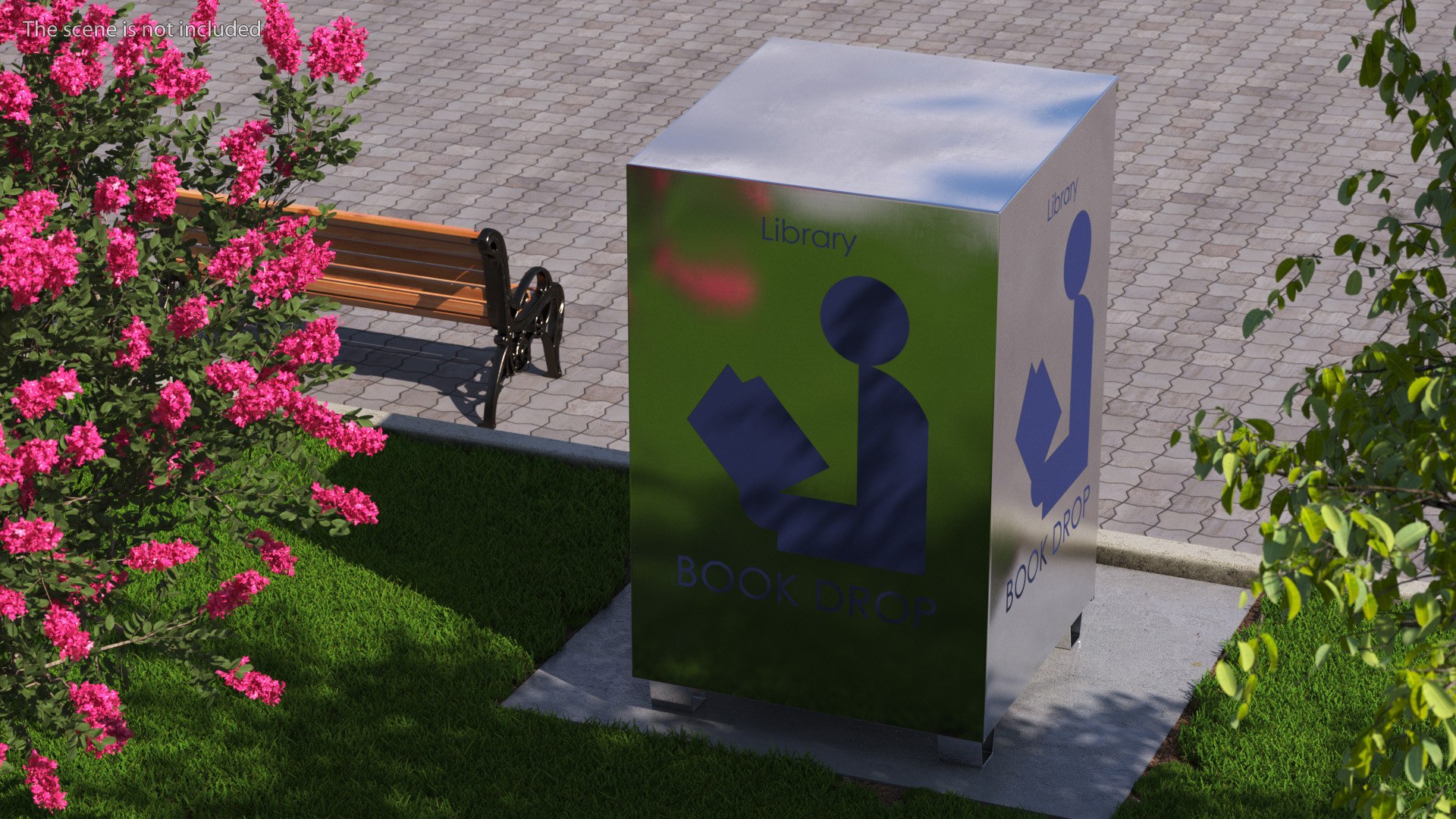 Library Book Return Box Metallic 3D - TurboSquid 2044679